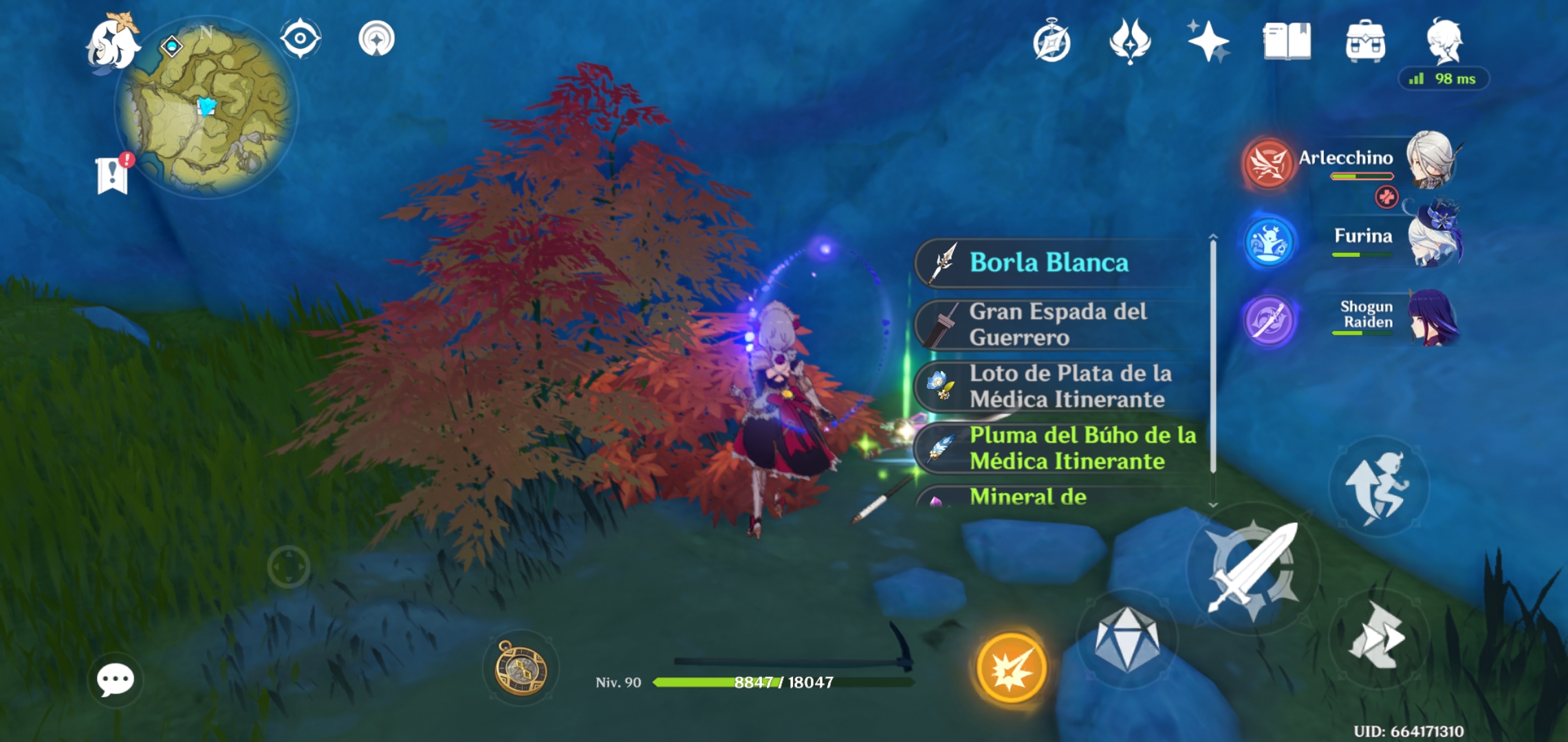 ubicación de borla blanca Genshin Impact | HoYoLAB