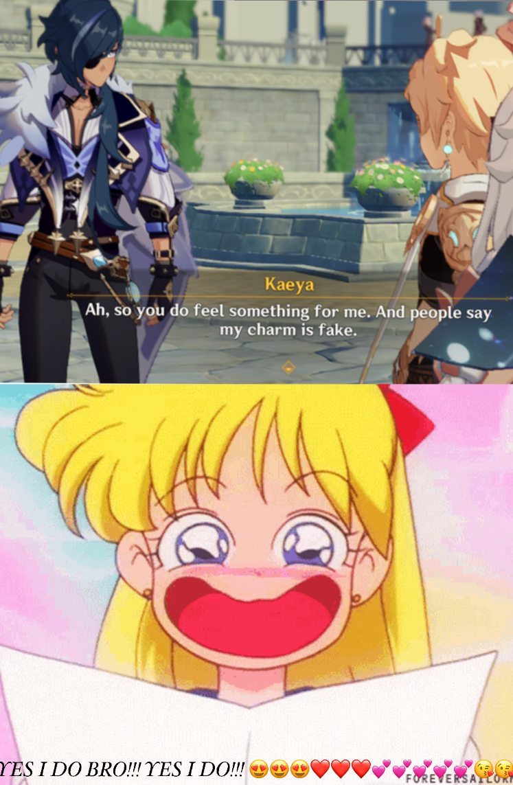 Blood running down my nose, squealing, blushing, and kicking my feet rn. Genshin Impact | HoYoLAB