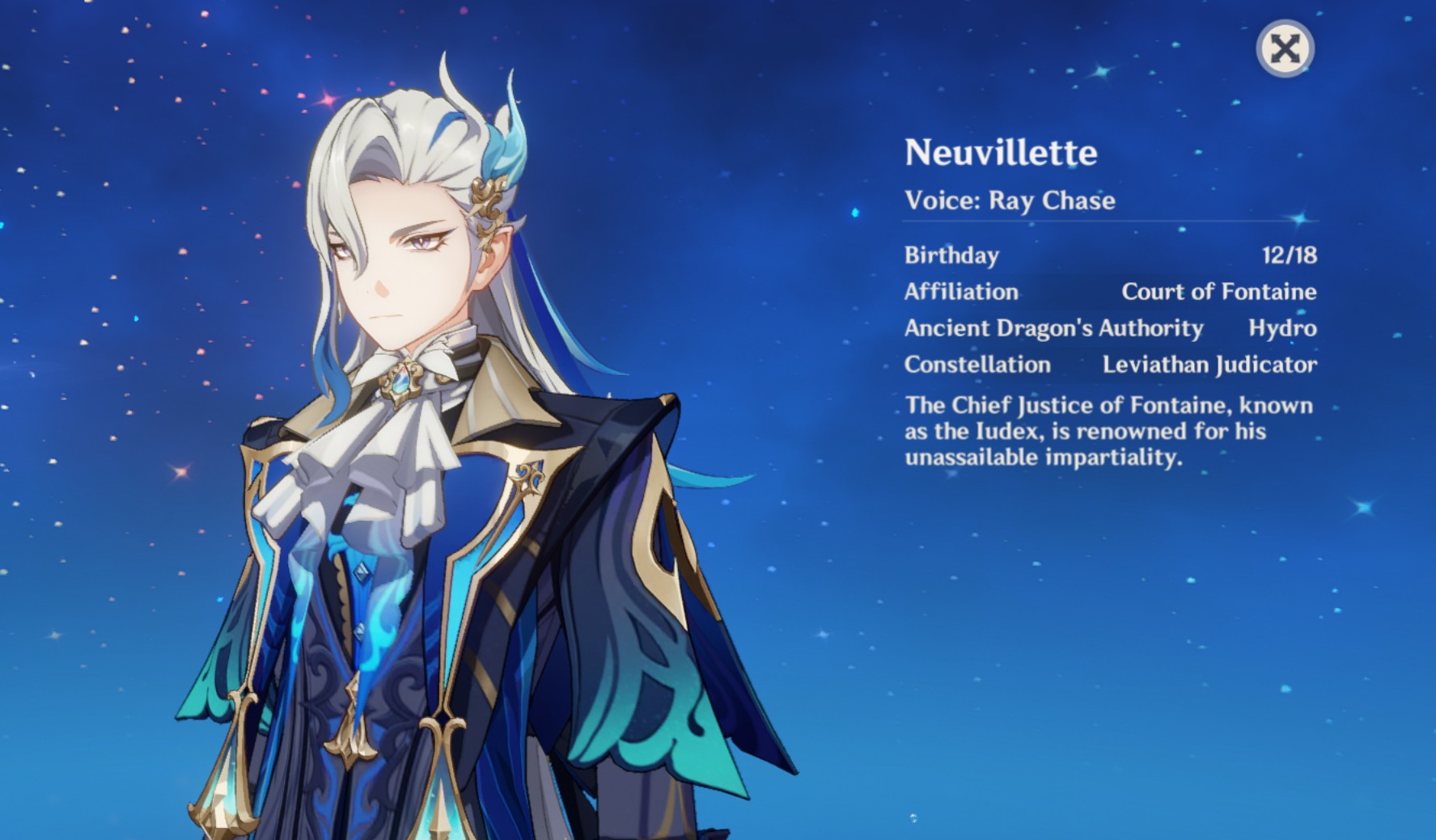 I didn't notice that Neuvillette's vision description was changed...🐉🌌 ...