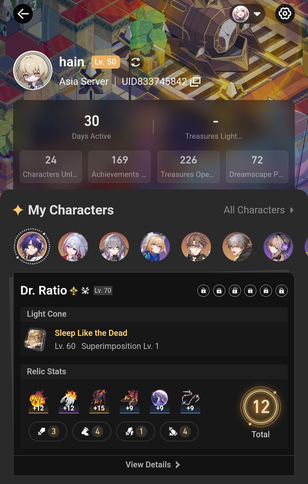 Rate my progress! Who should I build next? (30 day player) Honkai: Star Rail | HoYoLAB