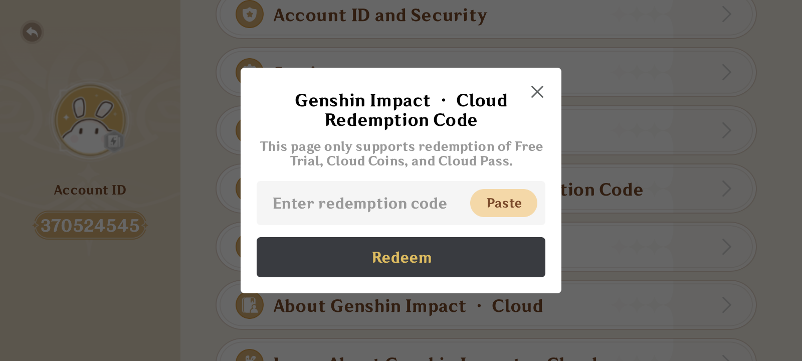 Genshin Impact •Cloud redemption code Genshin Impact | HoYoLAB