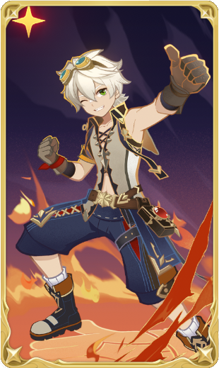 Winking Bennett Card Genshin Impact | HoYoLAB