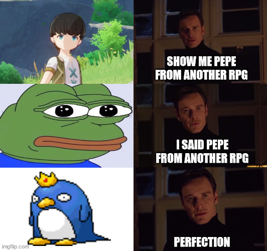 Pepe the Blue Penguin memes (ft. Pepe the Frog and Mondstadt’s Pepe ...