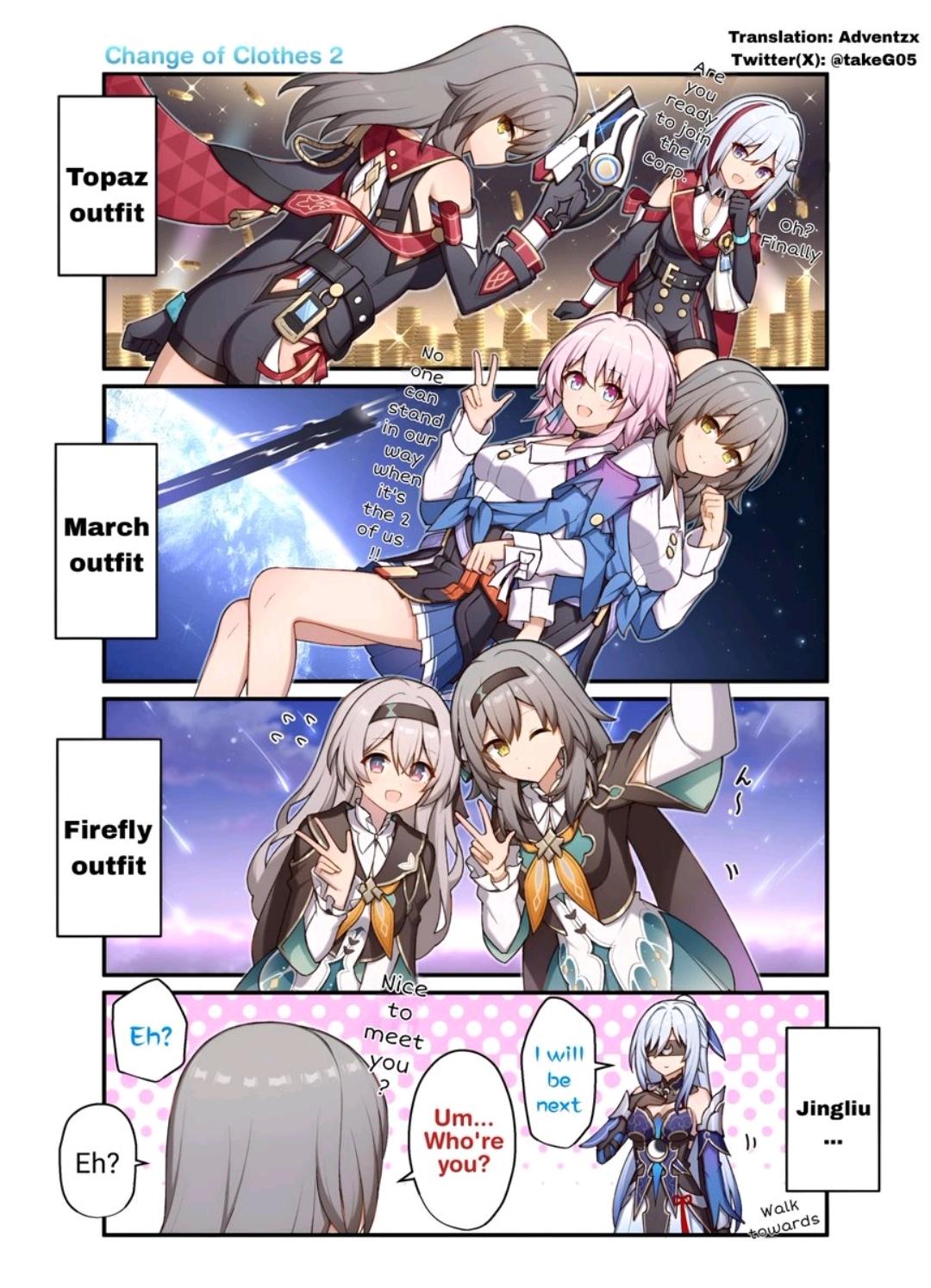 Que linds se ve Stelle con la ropa de Topaz Honkai: Star Rail | HoYoLAB