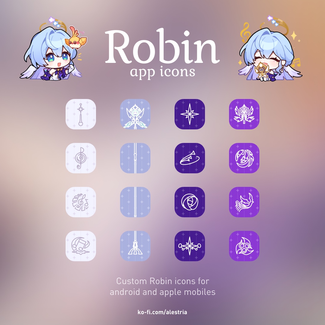 🦋 Embracing Robin's Legacy: Custom Icons to Illuminate Your Journey ...