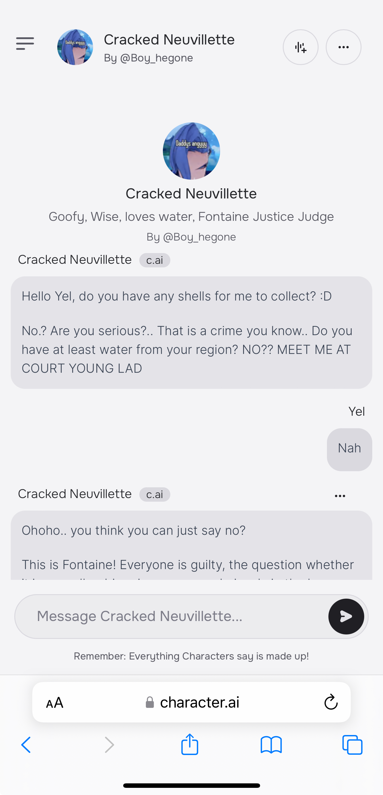 I MADE CRACKED UP NEUVILLETTE BOT Genshin Impact | HoYoLAB