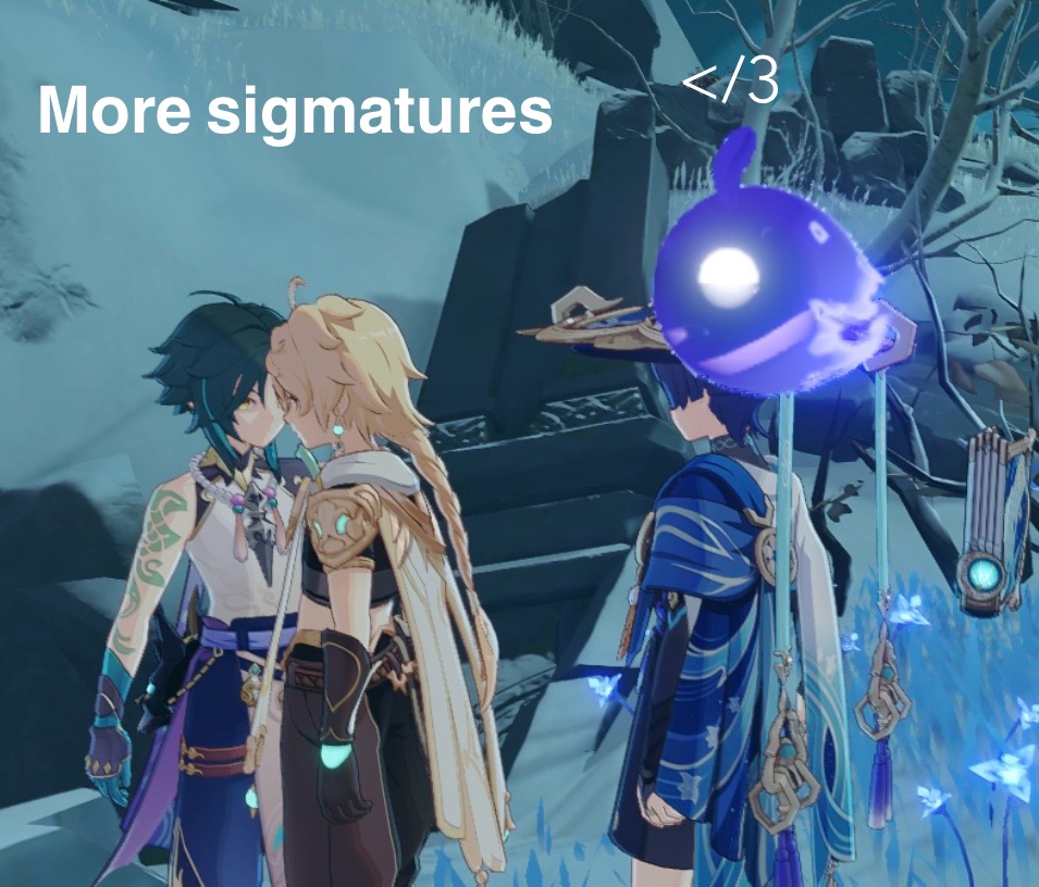 Signatures that are weird or match 12 Genshin Impact | HoYoLAB