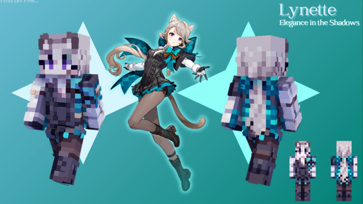 Lynette Minecraft Skin! [ ~ Let the Magic Begin! ] Genshin Impact | HoYoLAB