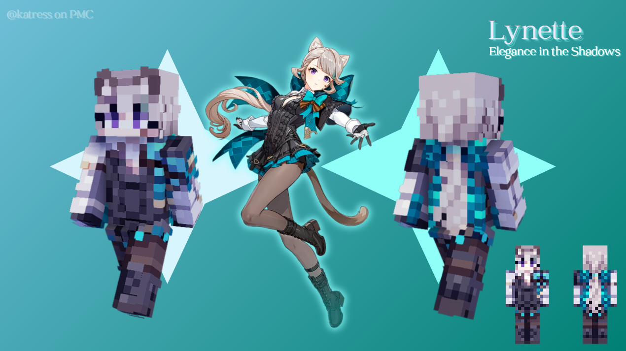 Lynette Minecraft Skin! [ ~ Let the Magic Begin! ] Genshin Impact | HoYoLAB