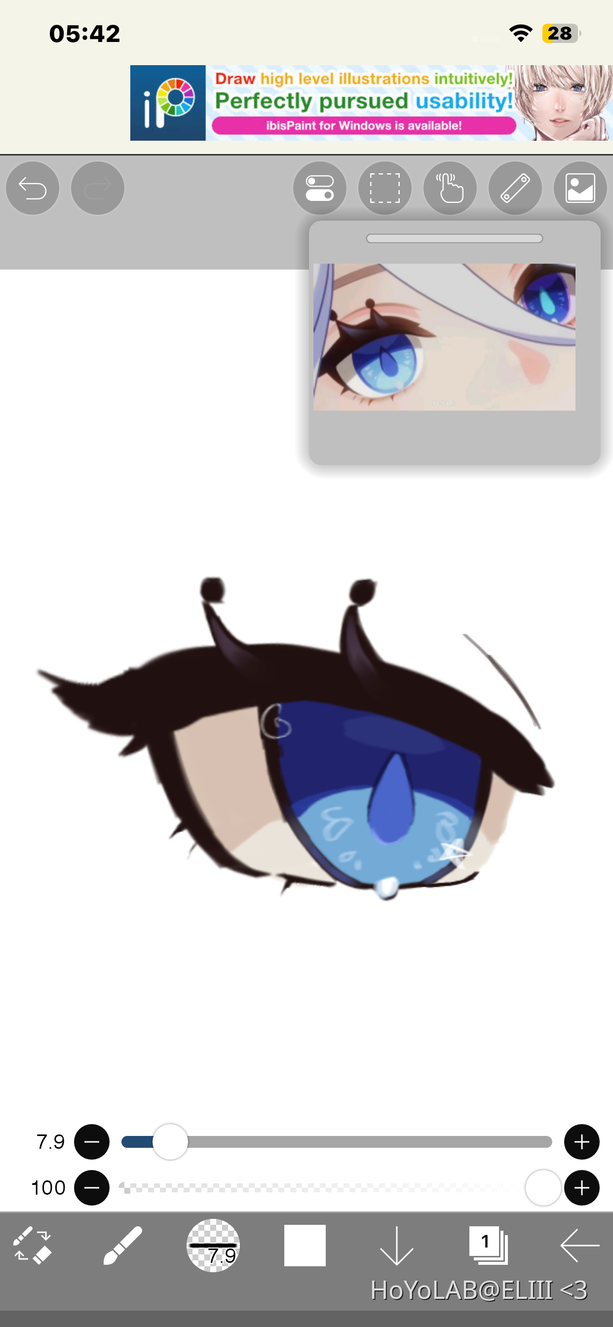 drawing Furina's eye, it was pretty fun! Genshin Impact | HoYoLAB