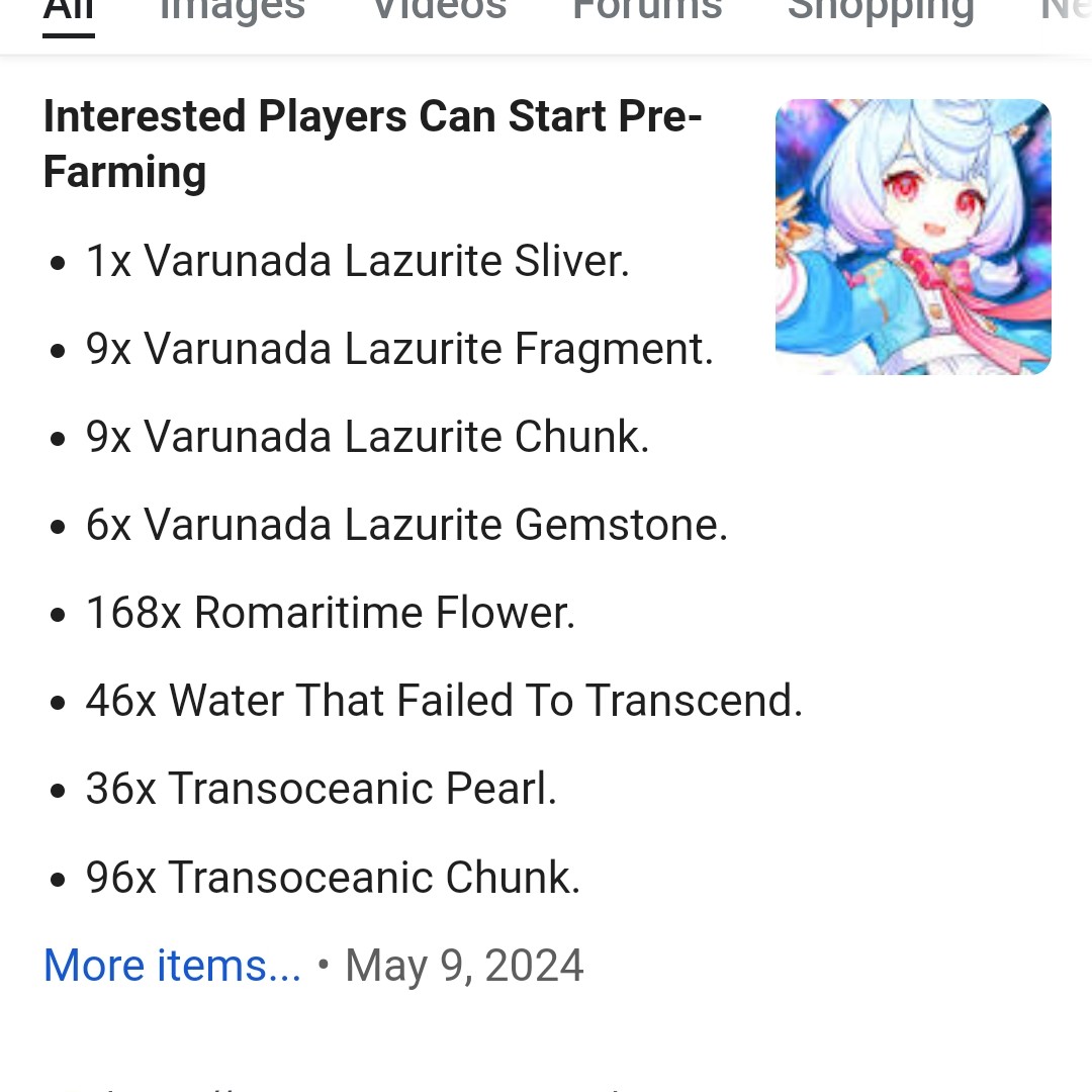 Sigewinne resource Farming For Those Who Are Looking. Genshin Impact ...