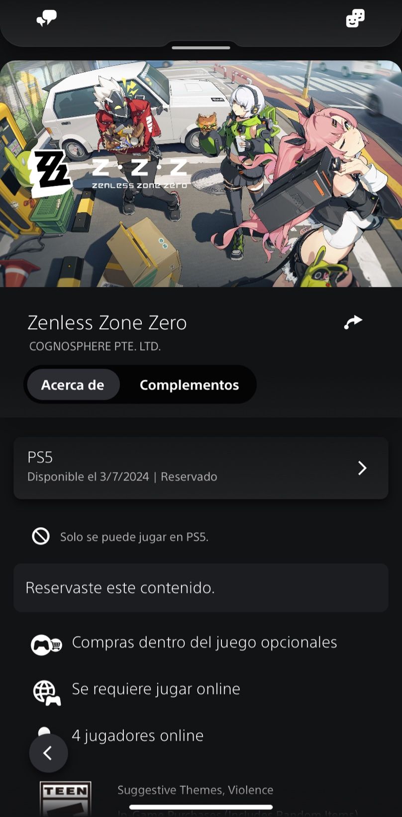 PS5 version preordered! Zenless Zone Zero | HoYoLAB