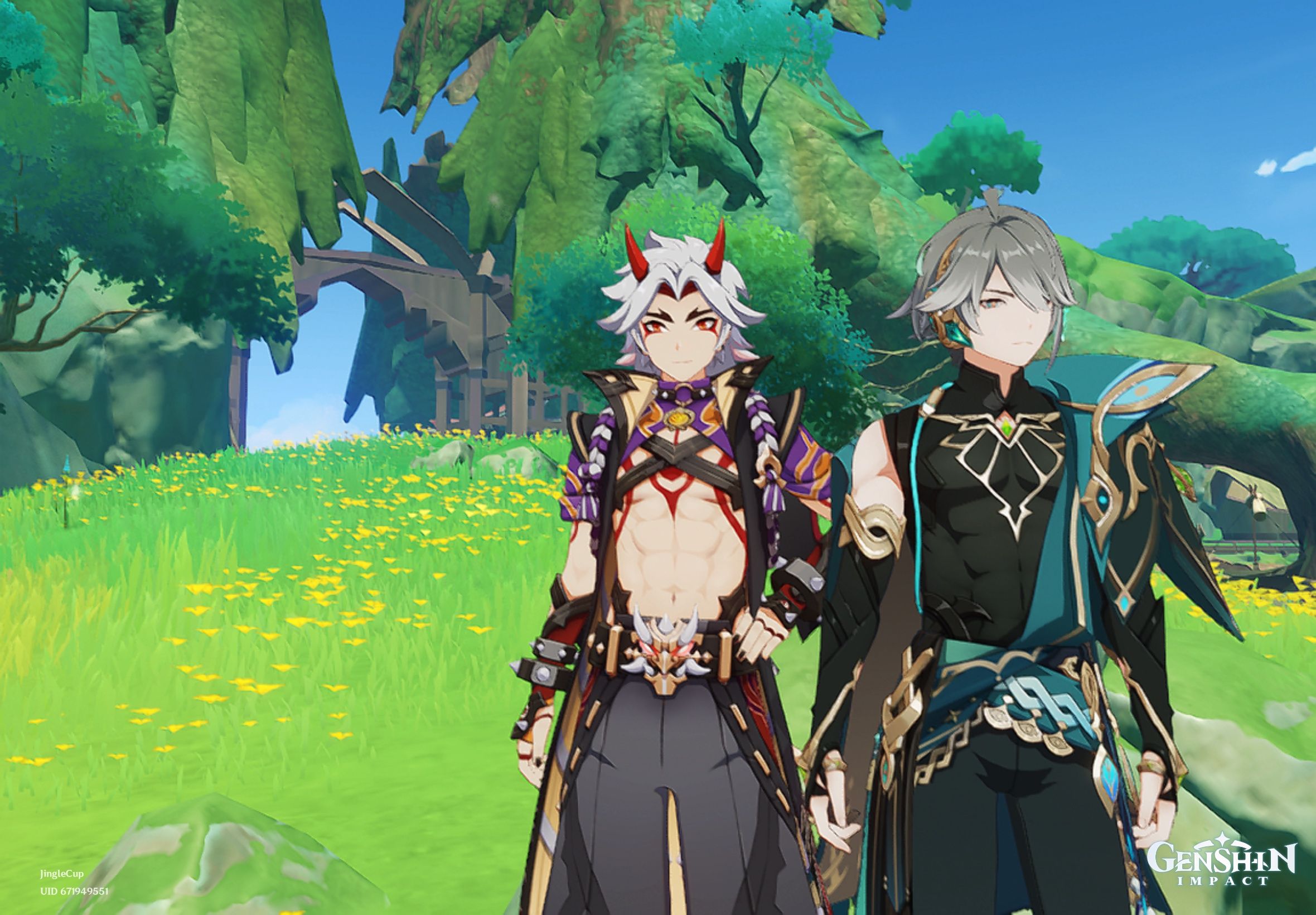 2 BUFF HOT BEAUTIFUL THICK TALL HANDSOME MEN 🛐😫 Genshin Impact | HoYoLAB