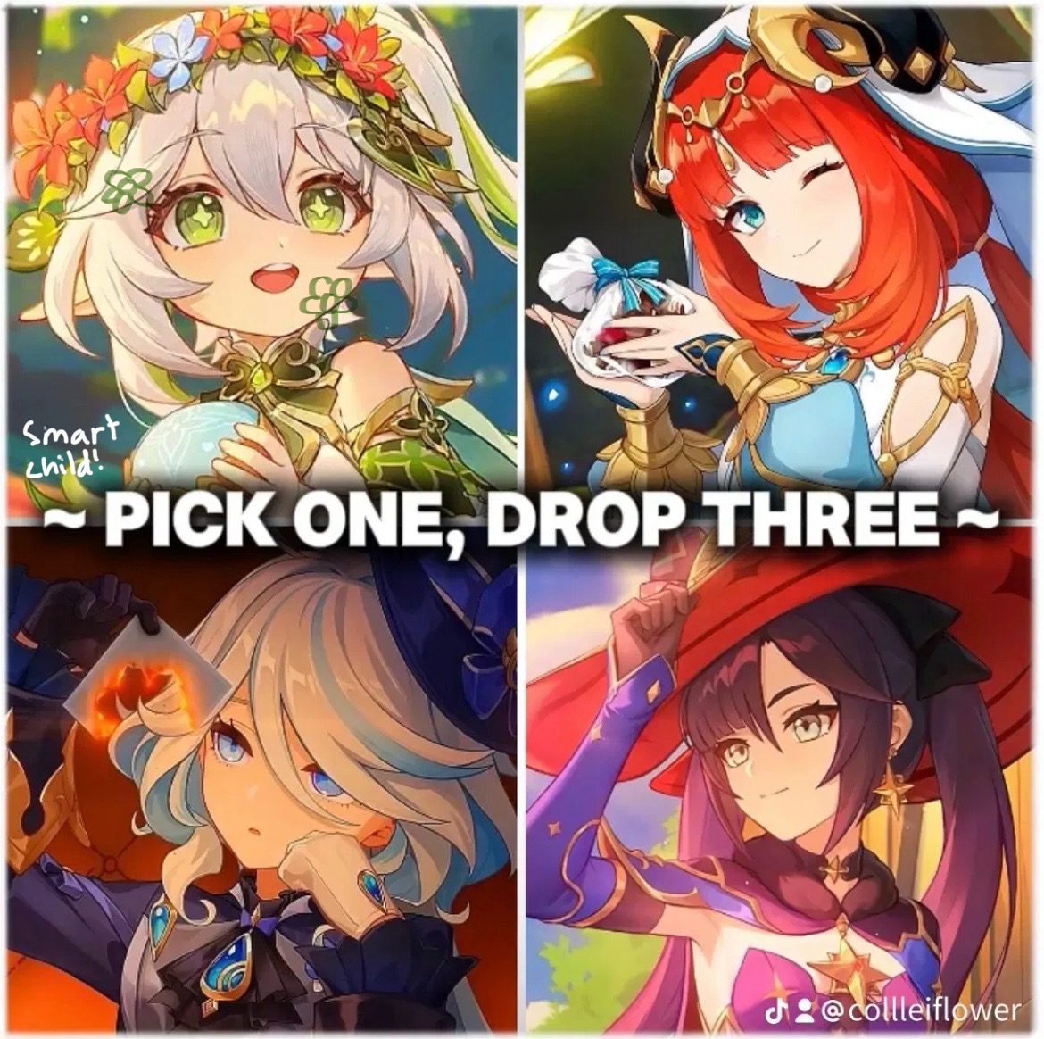 Pick one, drop three. Pt. 4 Genshin Impact | HoYoLAB