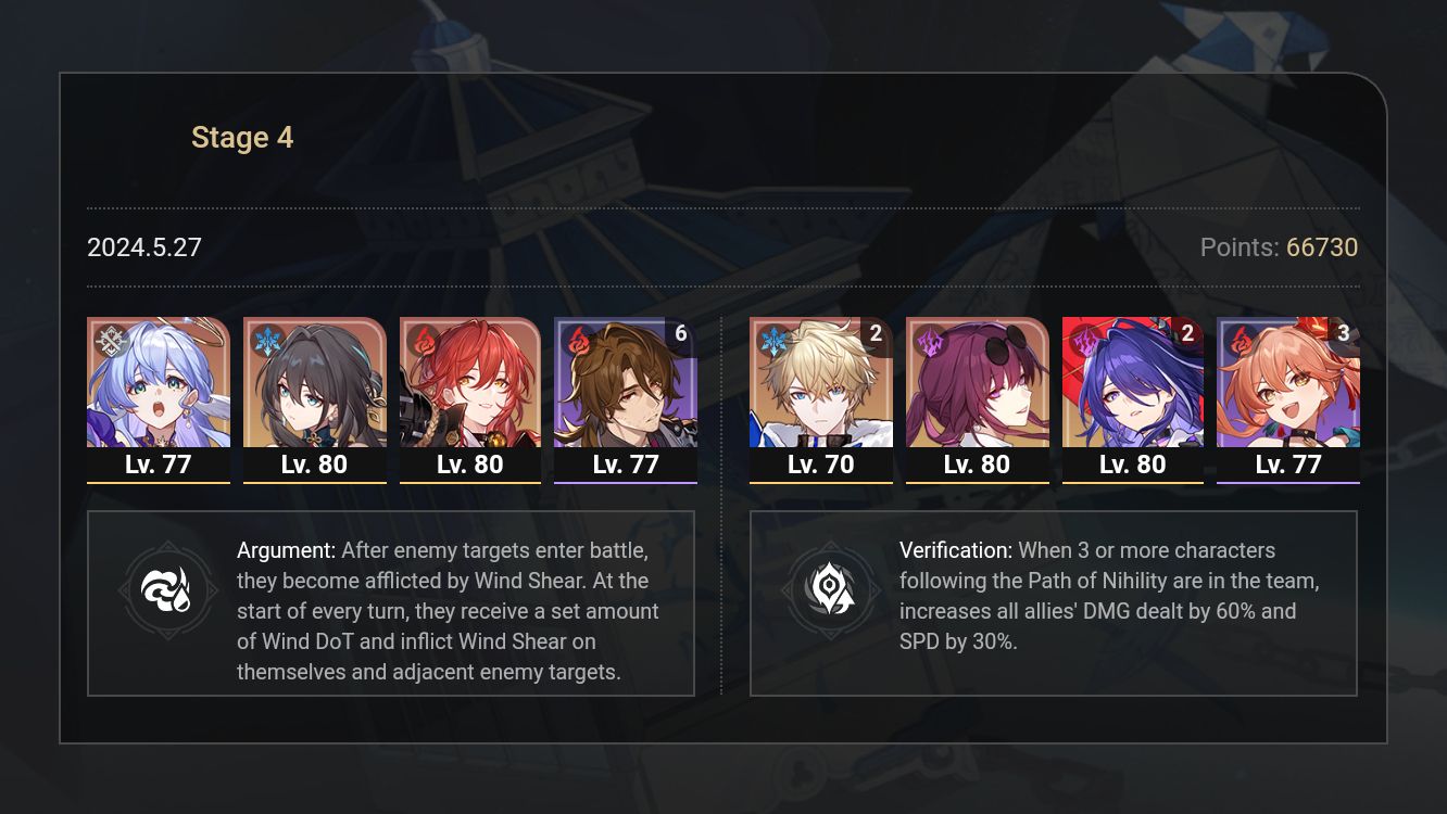 34k Himeko FUA team + 32k Acheron Nihility team Honkai: Star Rail | HoYoLAB