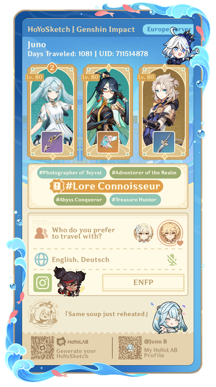 Personalised name card! Genshin Impact | HoYoLAB