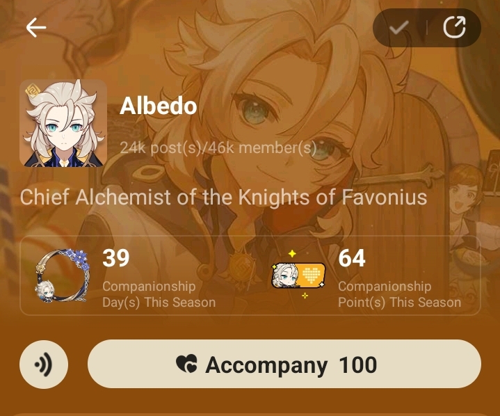 100 days with Albedo yay Genshin Impact | HoYoLAB