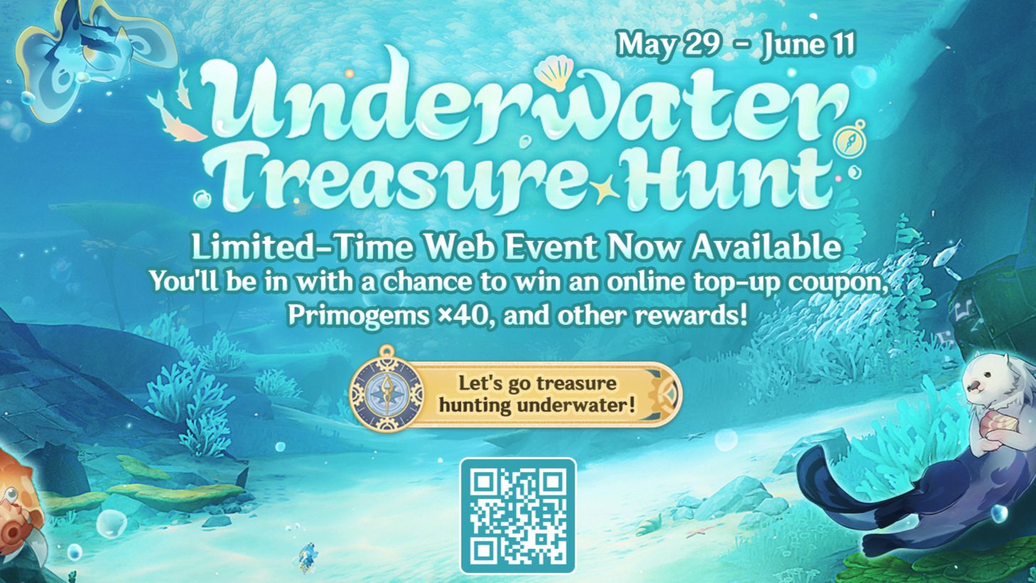 Genshin Impact [Version 4.6] - Underwater Treasure Hunt Web Event Genshin Impact | HoYoLAB