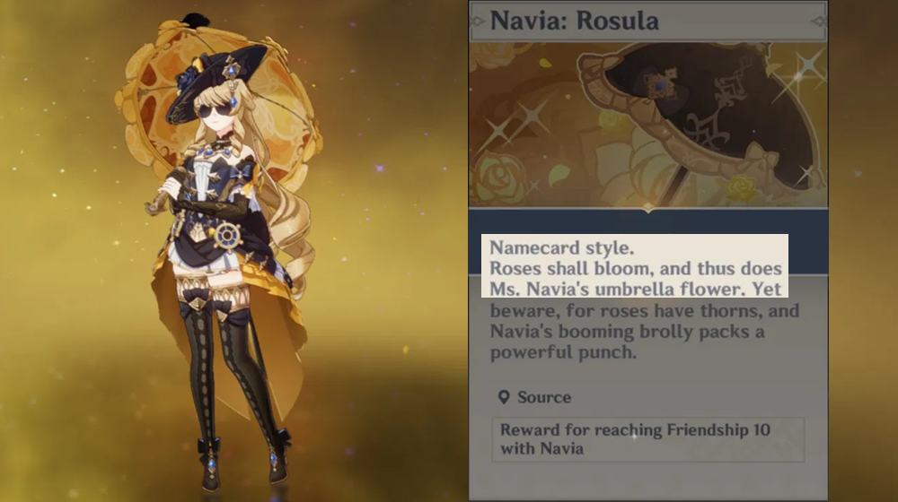 Friendship 10 Navia - "Rosula” Genshin Impact | HoYoLAB