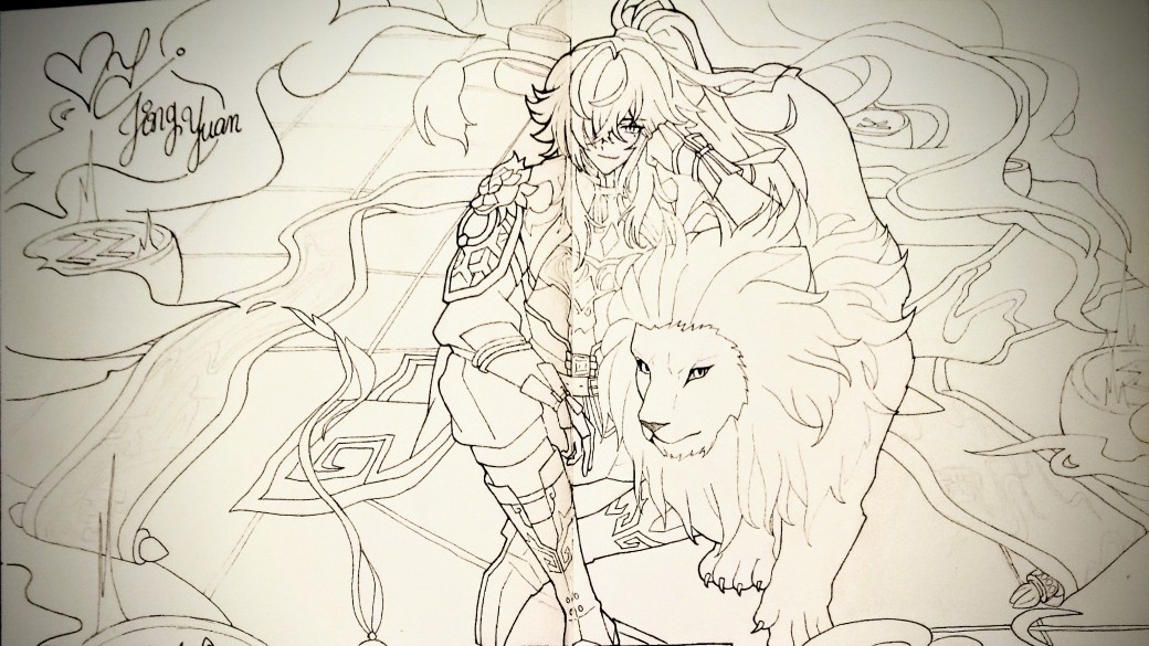 Half a Hundred...(Jing Yuan line art) Honkai: Star Rail | HoYoLAB