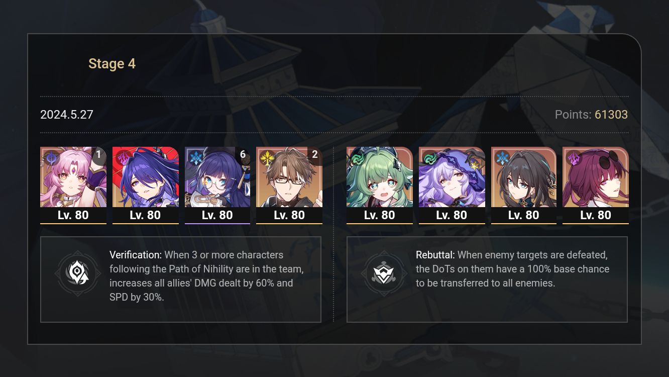 Payday DOT carry Honkai: Star Rail | HoYoLAB