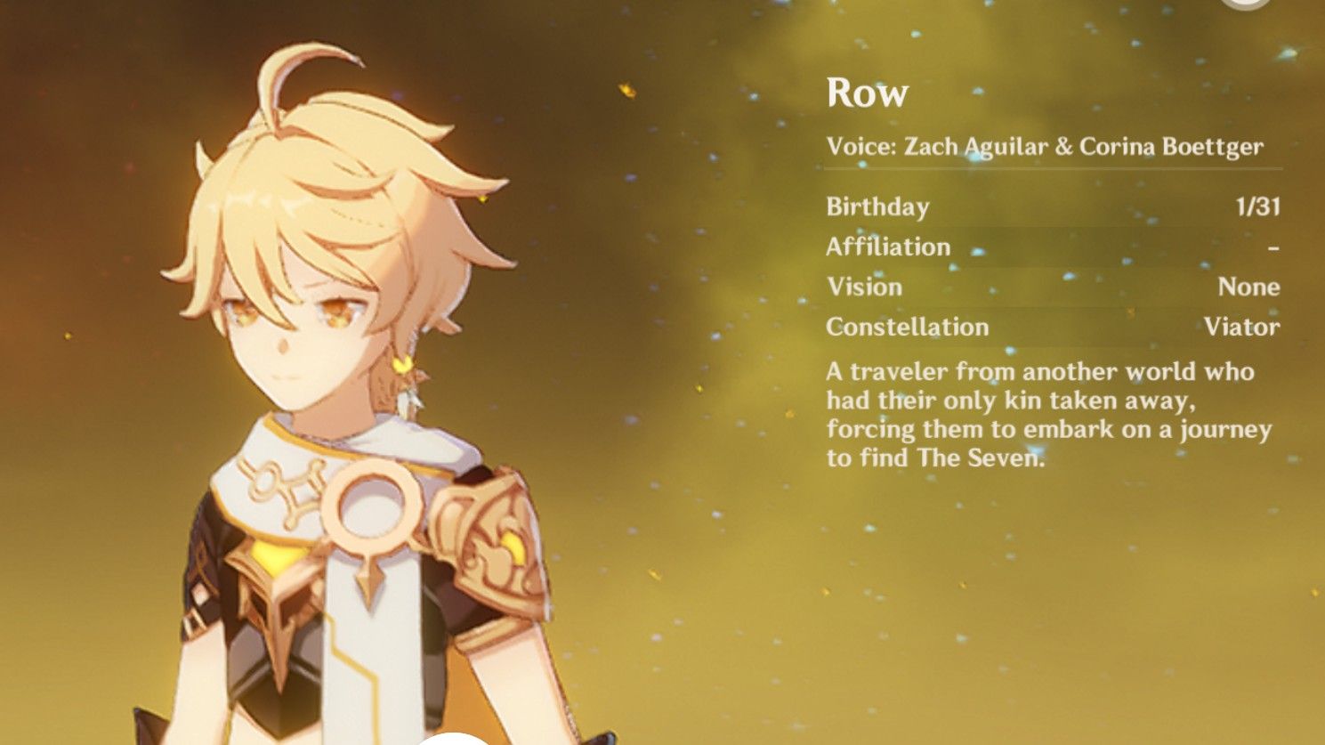 Traveler birthday same as mine Genshin Impact | HoYoLAB