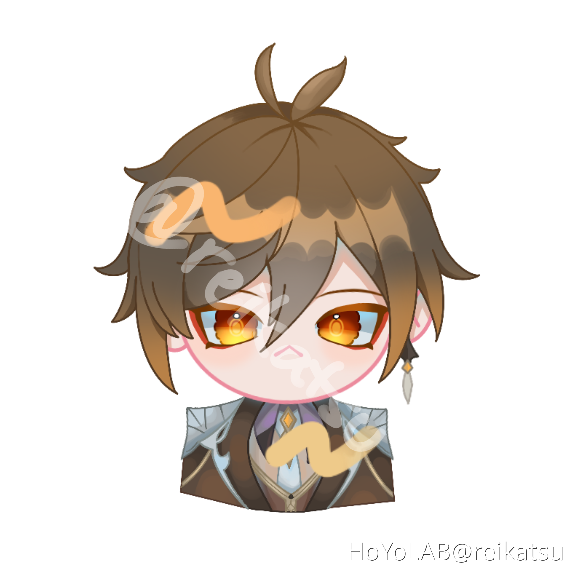 Zhongli Chibi key chain Genshin Impact | HoYoLAB