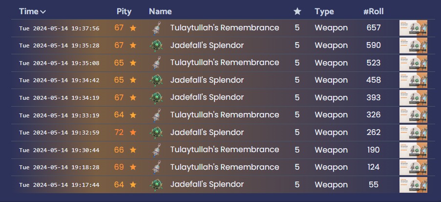 Weapon pulling session Genshin Impact | HoYoLAB