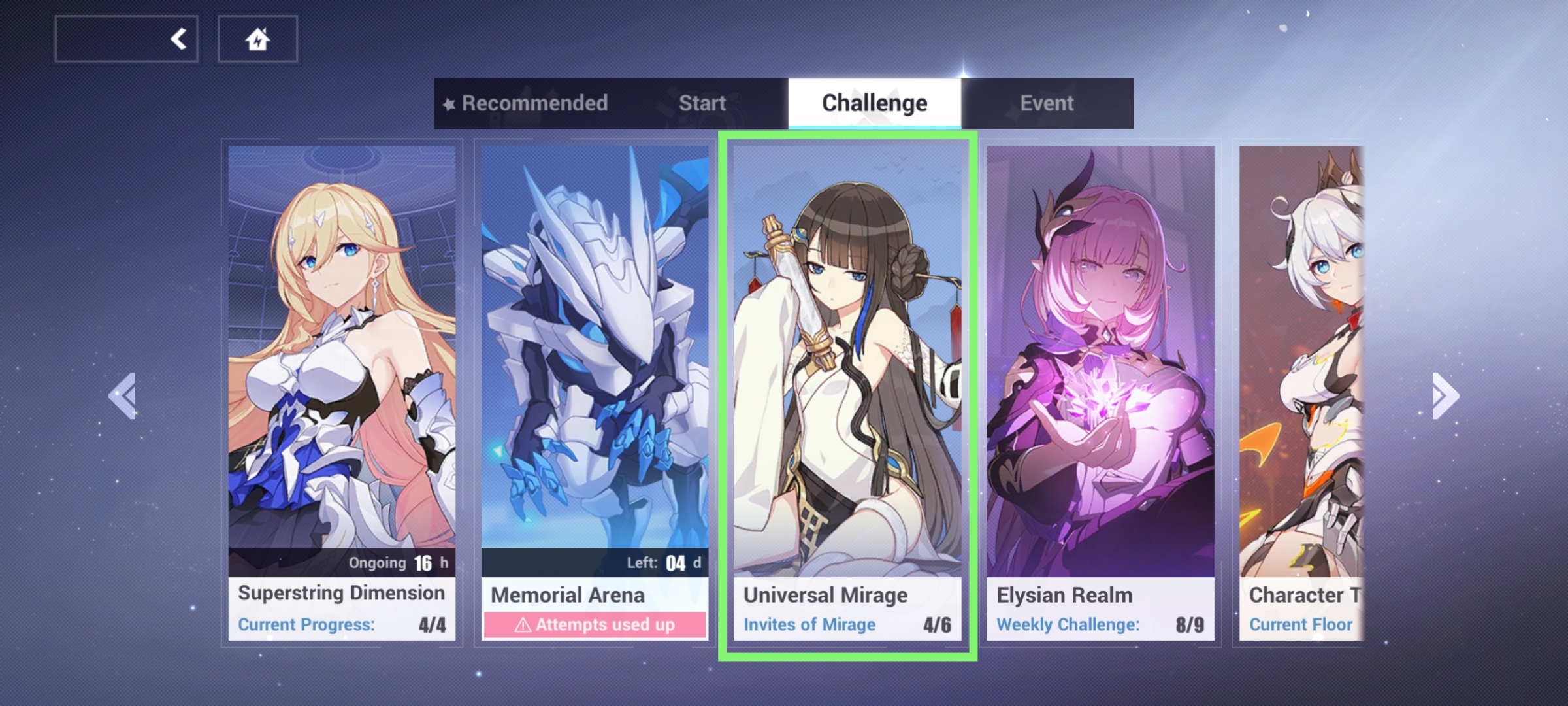 [HI3rd v7.5 Beta] Universal Mirage Changes Honkai Impact 3rd | HoYoLAB