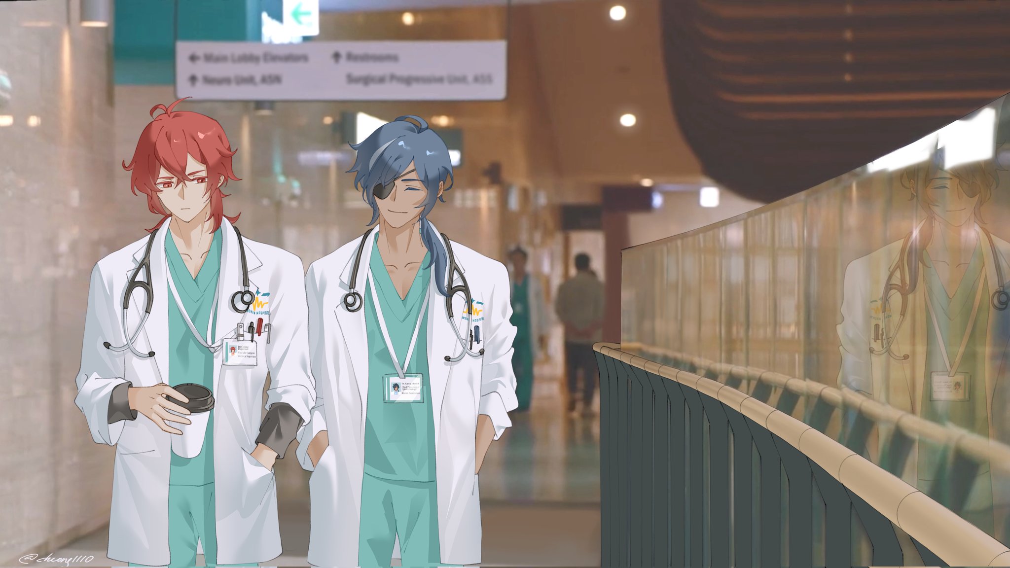 Prof. Diluc and Dr. Kaeya Genshin Impact | HoYoLAB