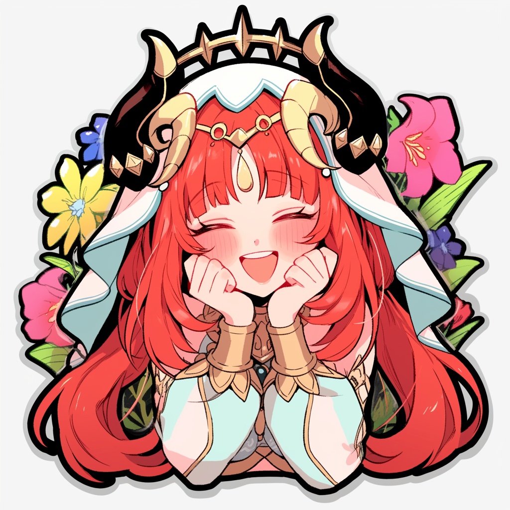 Happy Nilou Sticker Genshin Impact | HoYoLAB