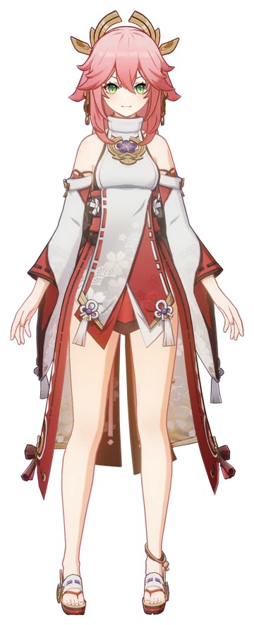 Whose face does Miko have in the first picture? Genshin Impact | HoYoLAB