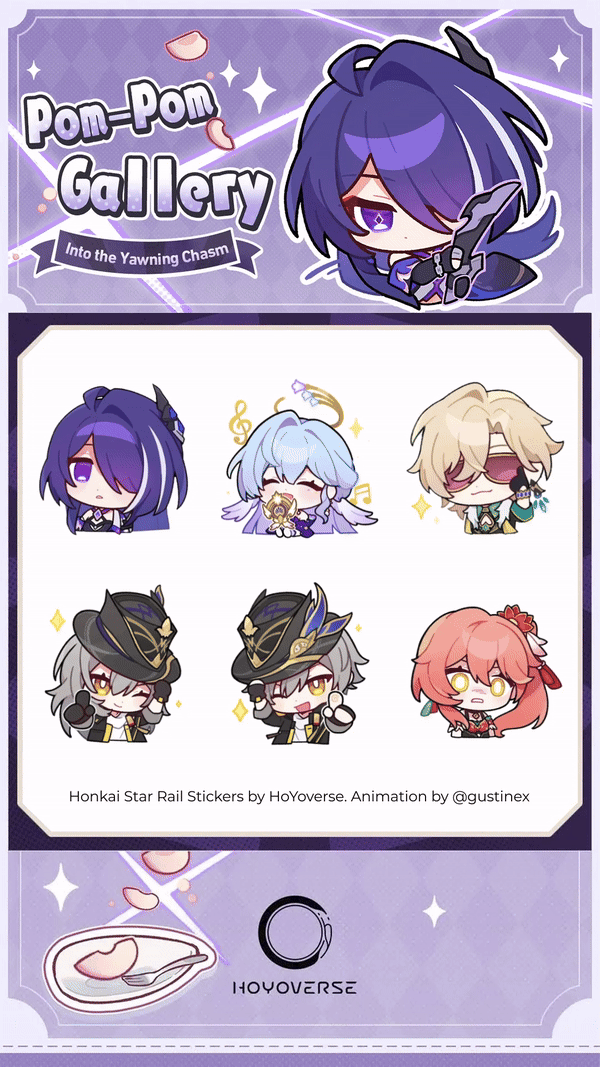 Animated some Penacony stickers! Honkai: Star Rail | HoYoLAB