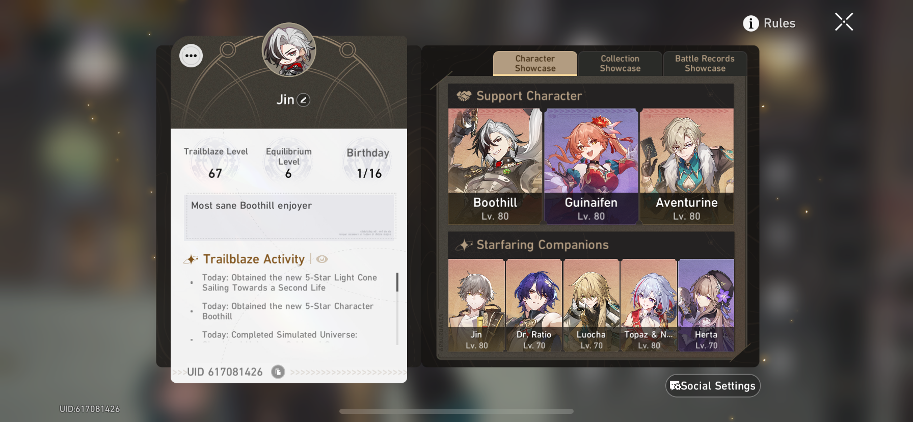 Looking for friends- NA server Honkai: Star Rail | HoYoLAB