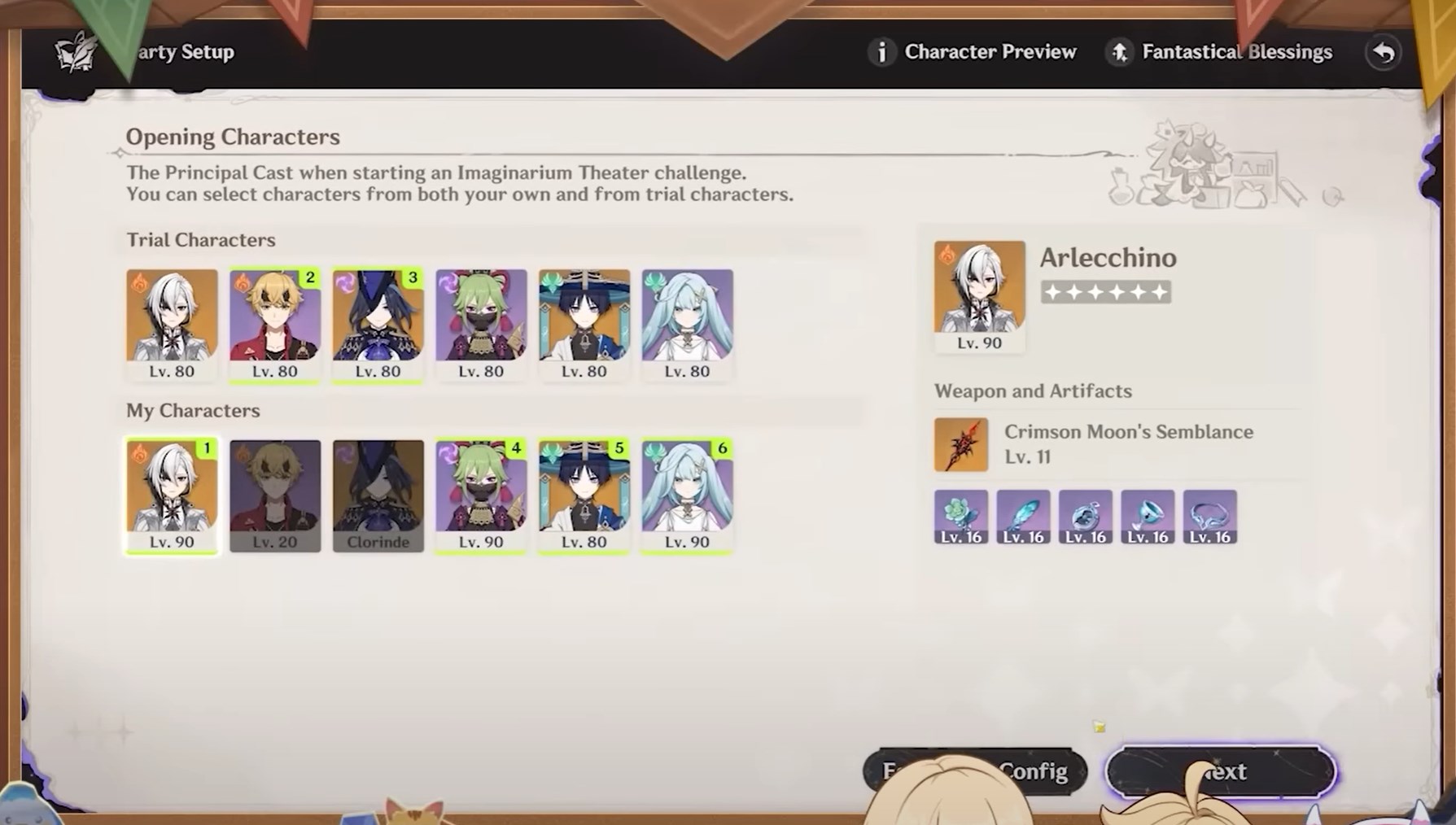 [V4.7] Most Cost-Efficient Characters to Build for Imaginarium Theater Season 1 | Party Setup ...