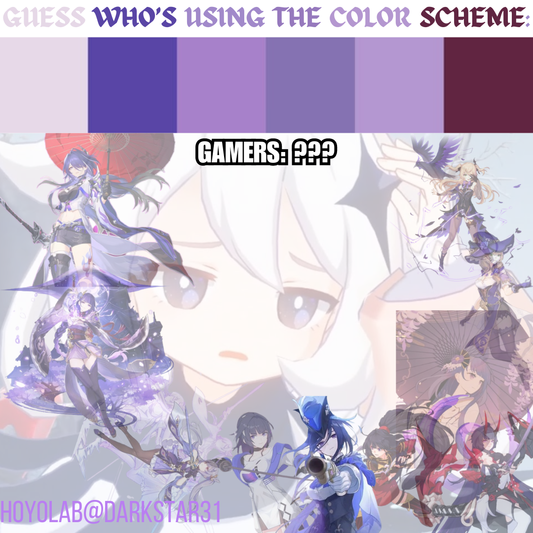 Let's guess Hoyo's most used color scheme! Genshin Impact | HoYoLAB