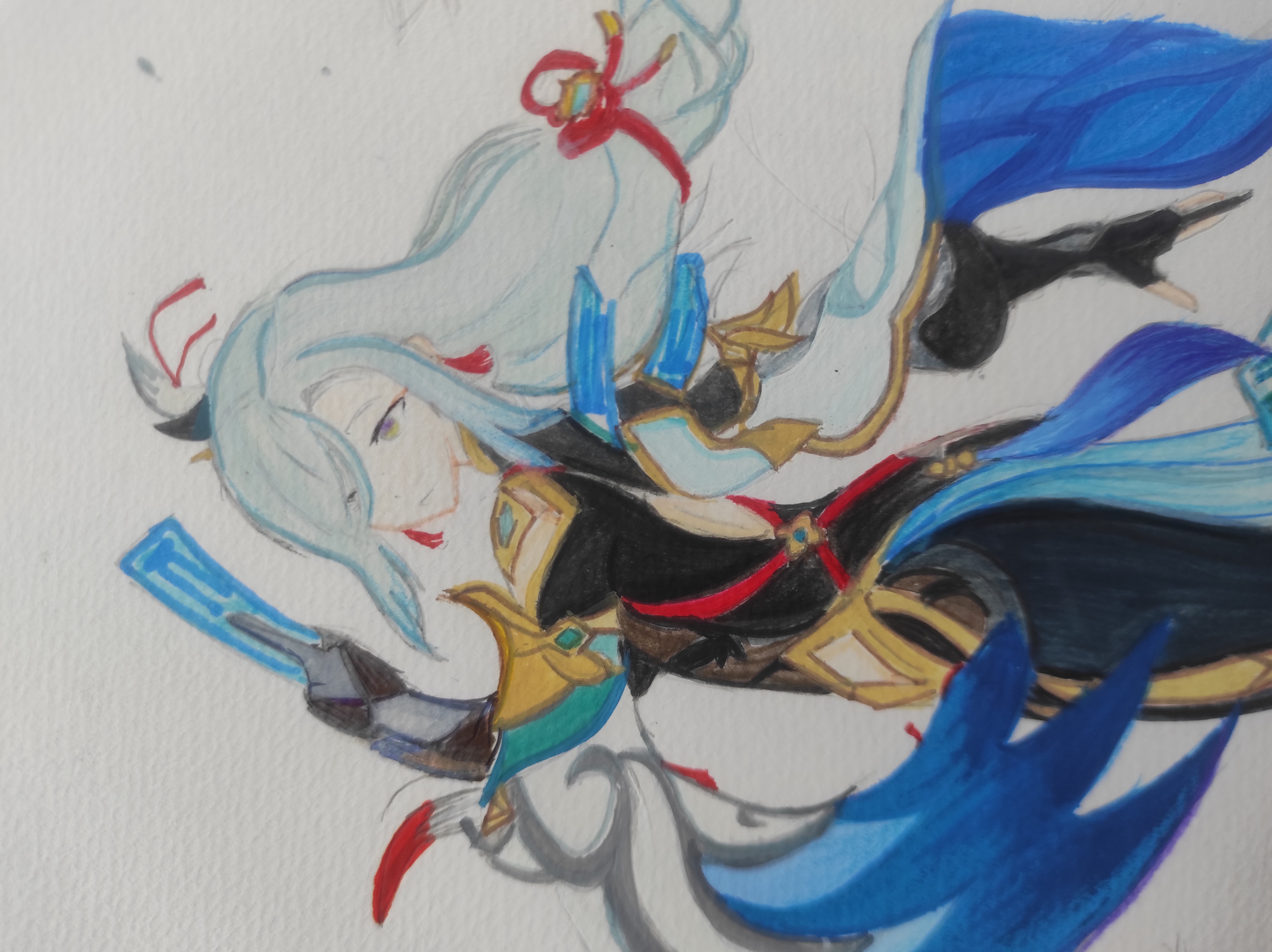 Shenhe drawing!! Genshin Impact | HoYoLAB
