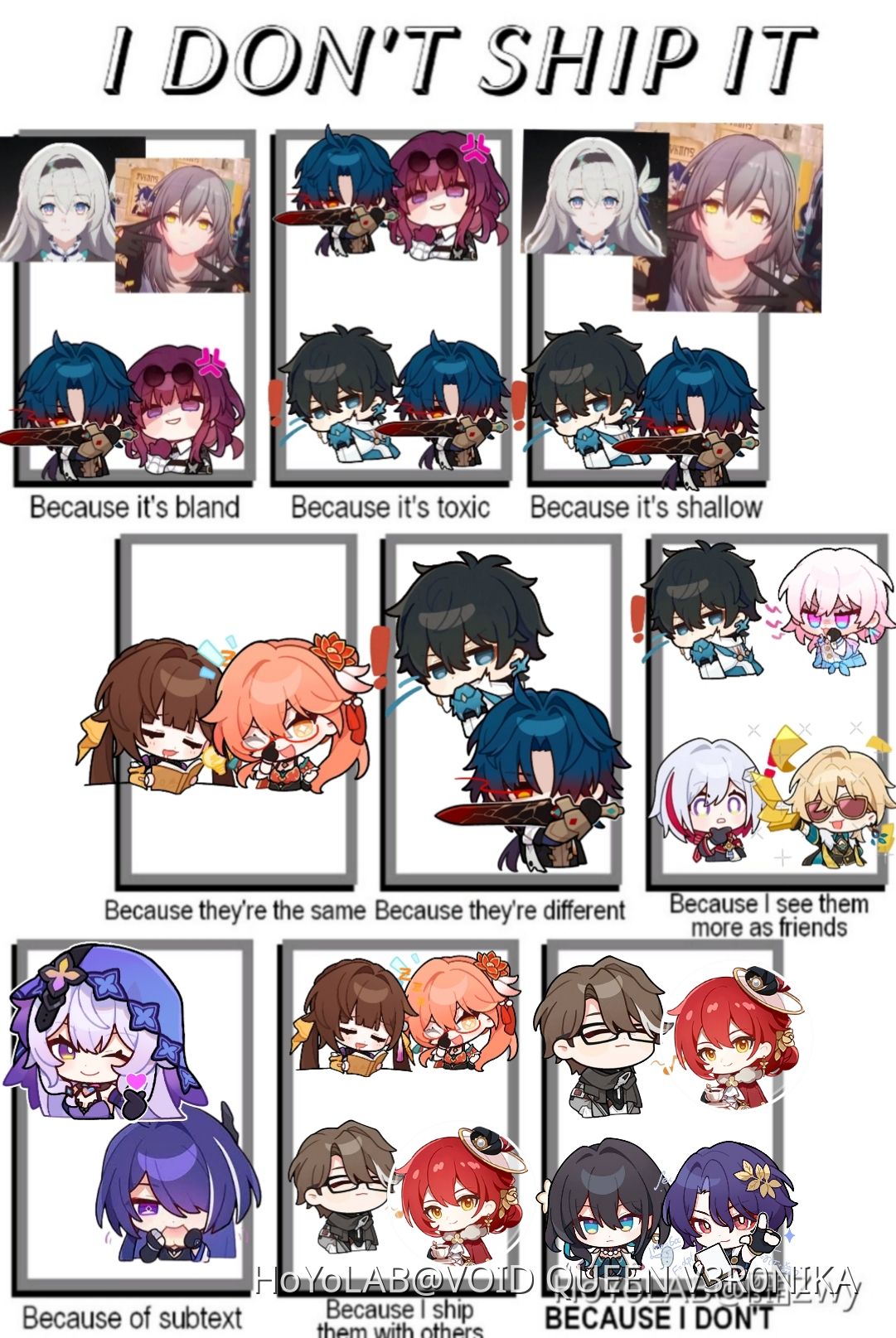 Ships i don't...ship (?) / like (?) Honkai: Star Rail | HoYoLAB