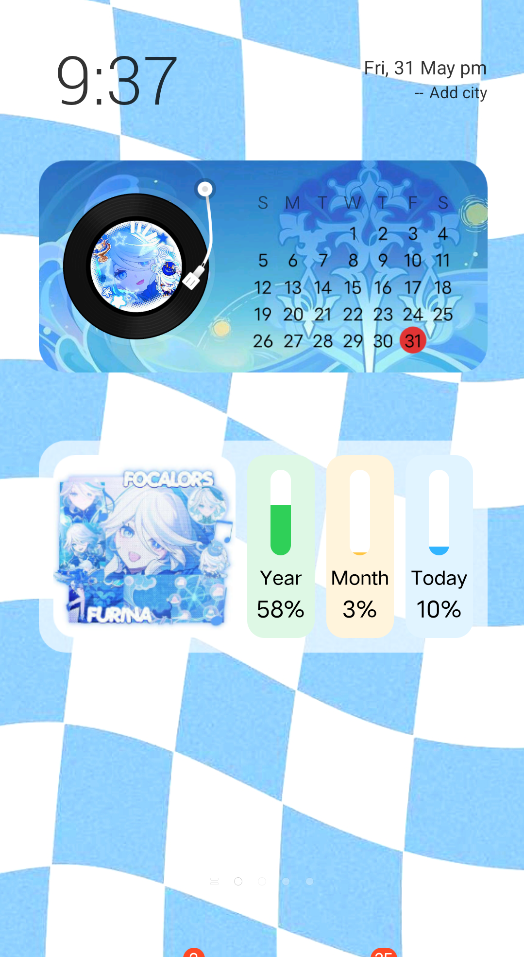 Changed my phone theme to Furina Genshin Impact | HoYoLAB