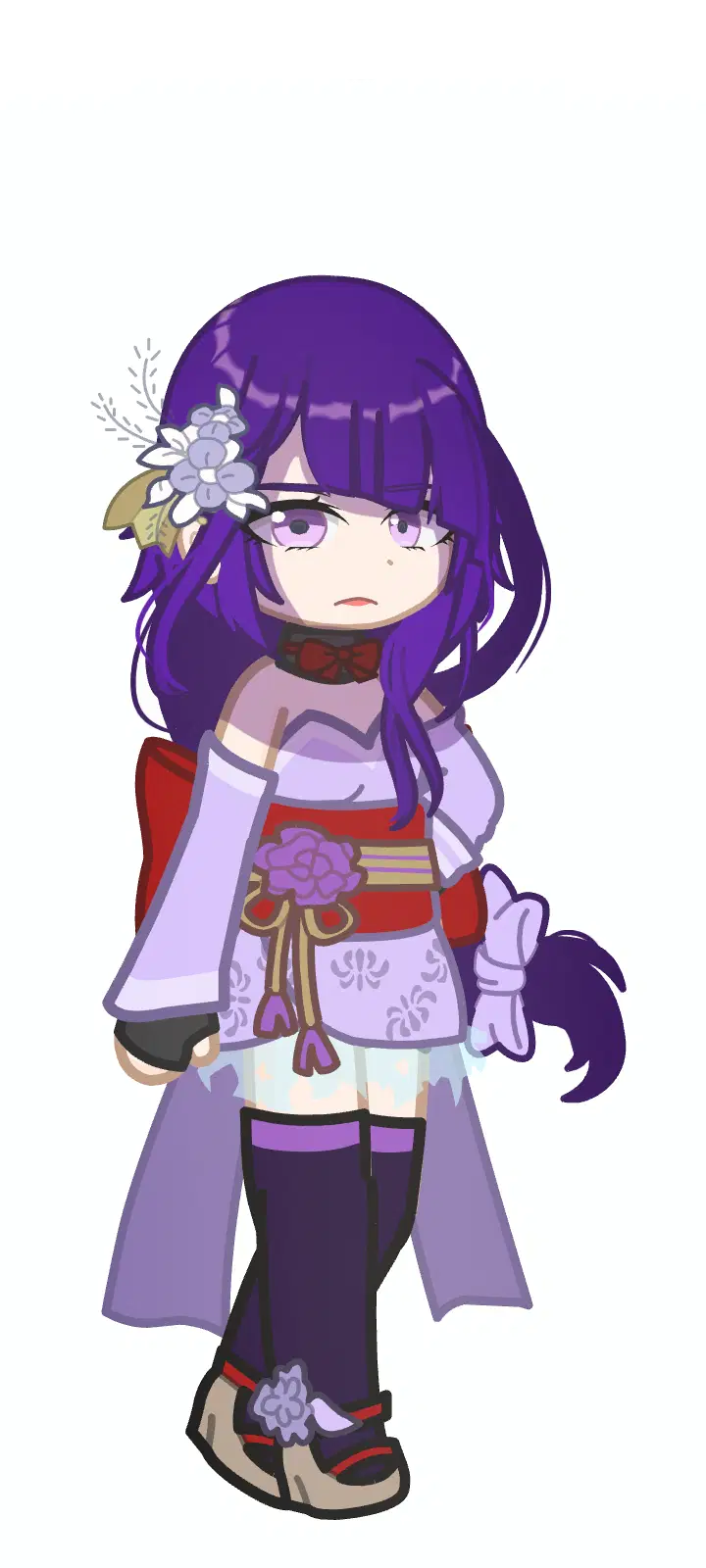 I tried to make Raiden Shogun in Gacha Life 2 a few months ago Genshin ...