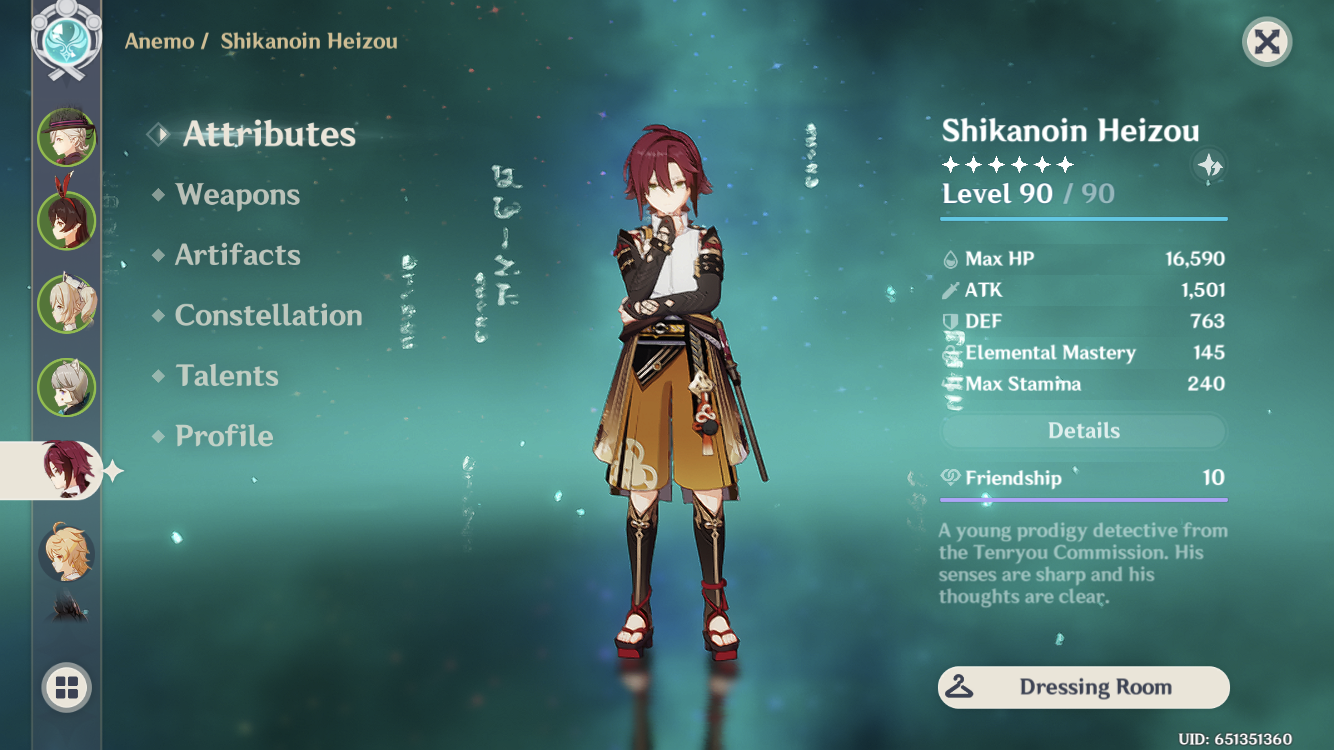 My Heizou build. Genshin Impact | HoYoLAB