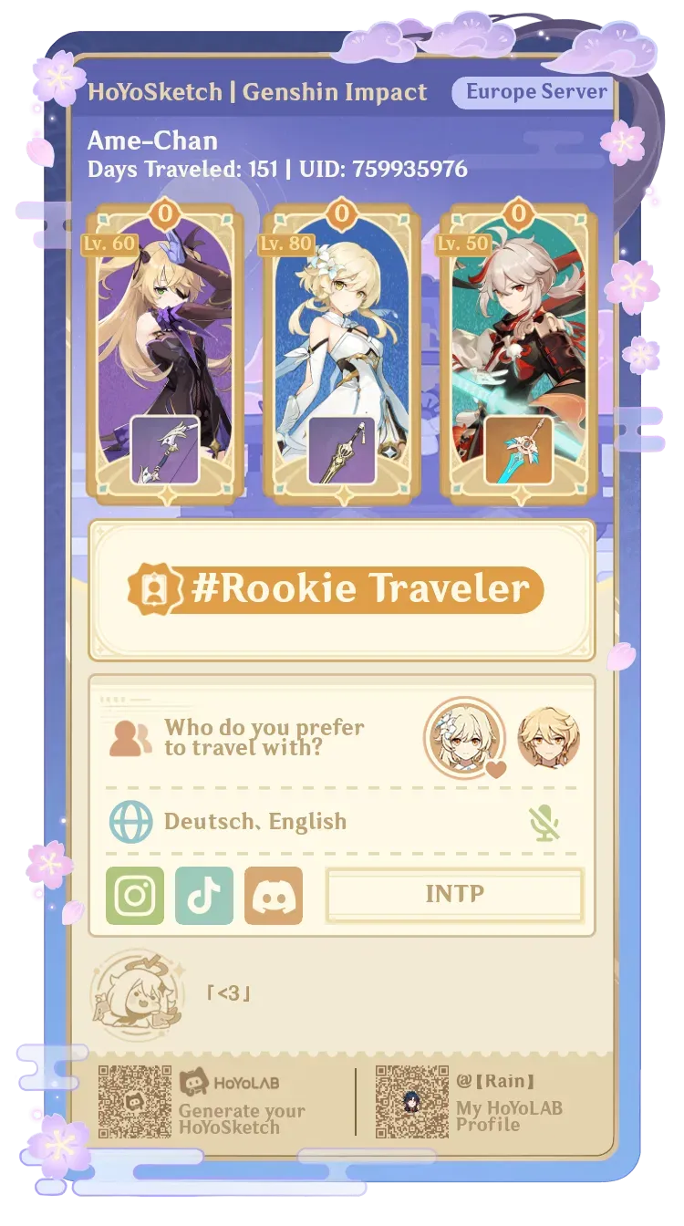 Genshin Name Card Genshin Impact | HoYoLAB