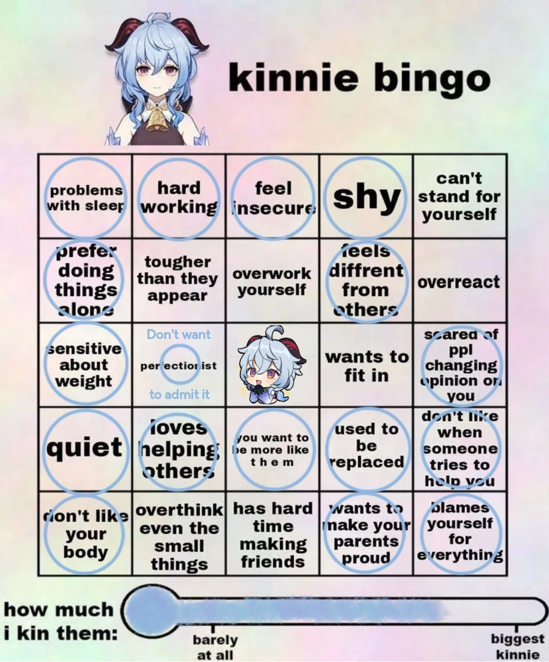 Kinnie Bingo: Ganyu Genshin Impact | HoYoLAB
