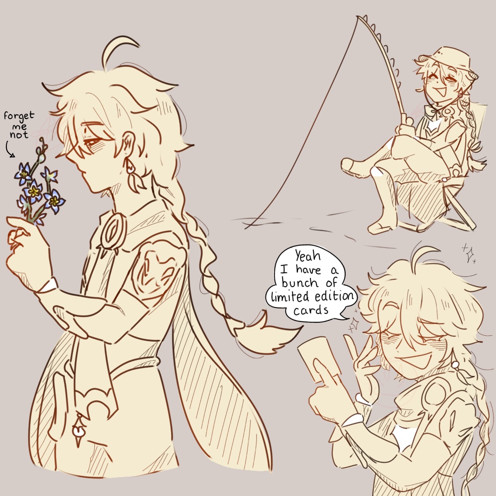 Part 4 - Headcanon Doodles - Aether, Lumine and Xiao Genshin Impact ...