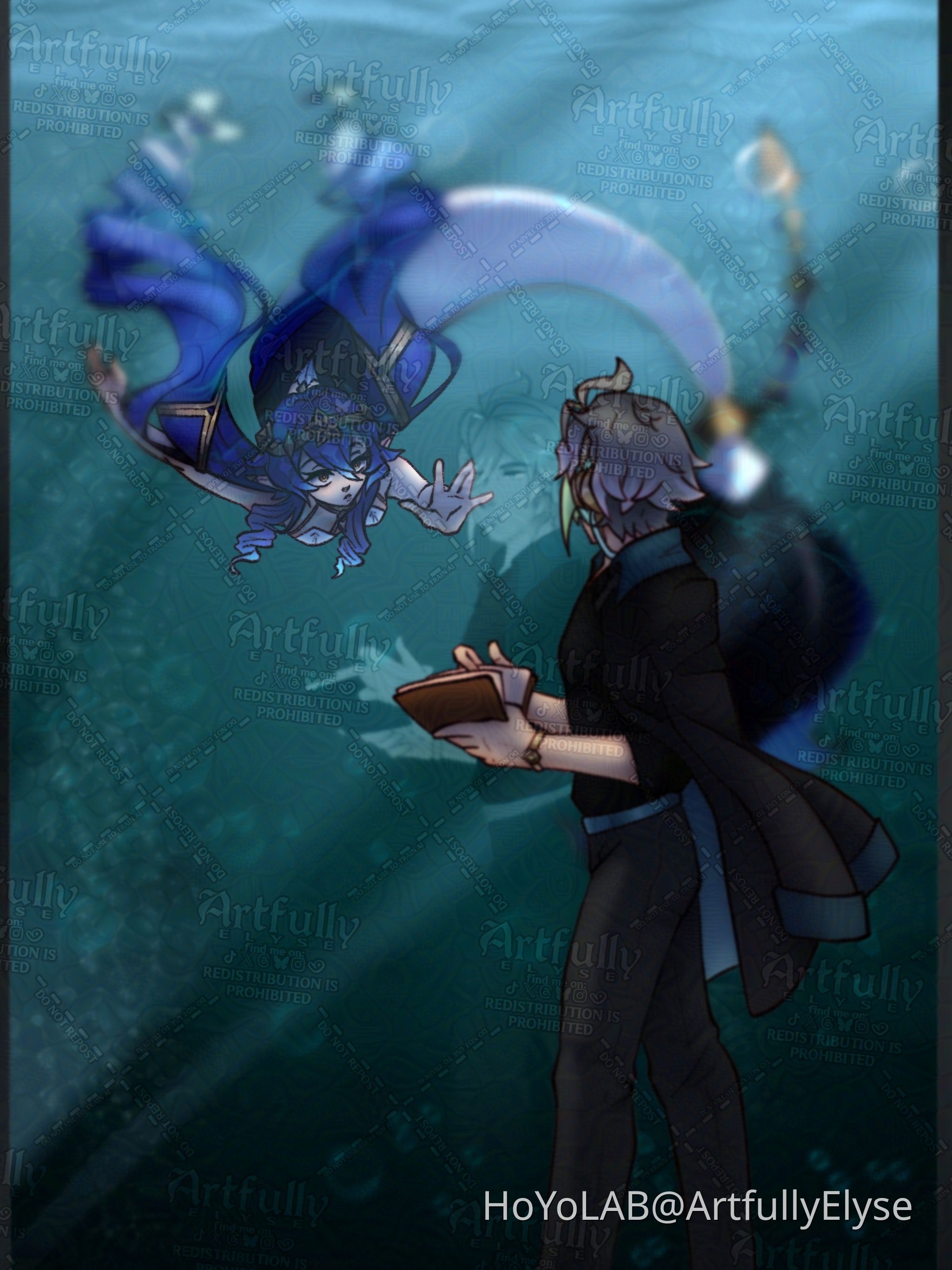 Laylathem Mermaid AU Genshin Impact | HoYoLAB