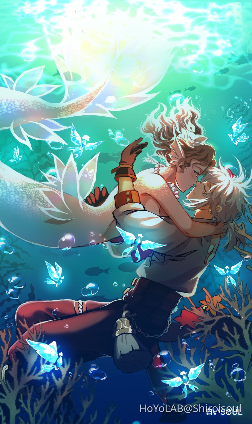 Scarlet Pirate & Irisdiscent Mermaid Genshin Impact | HoYoLAB