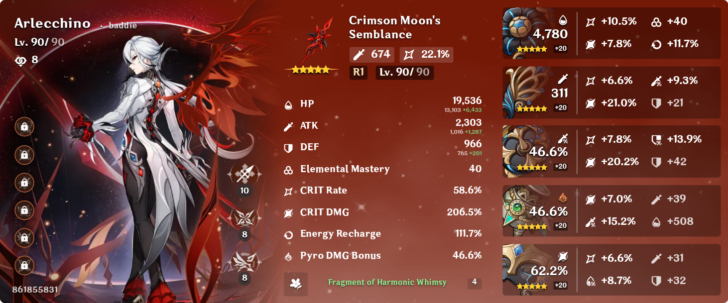 current alre build Genshin Impact | HoYoLAB