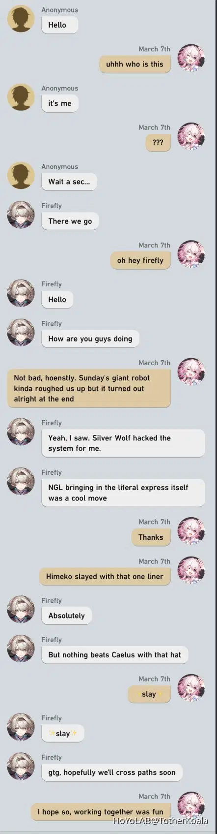 Someone made a website that can generate HSR text convos Honkai: Star ...