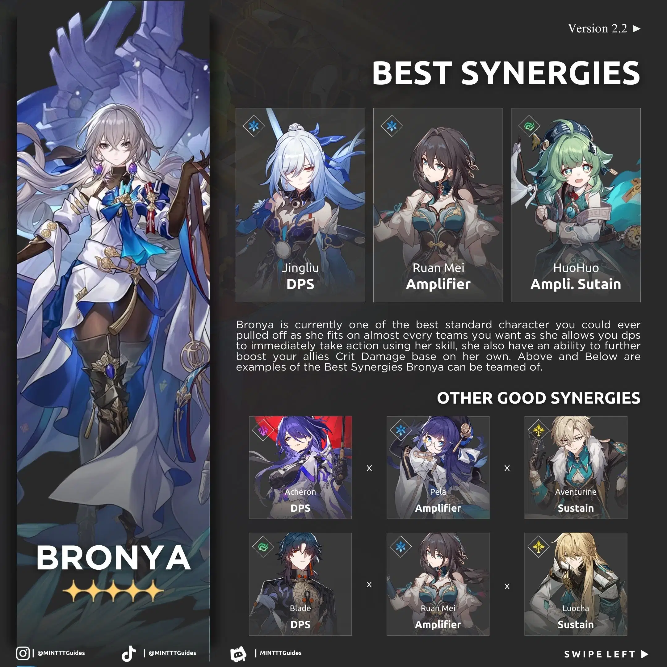 BRONYA - UPDATED BUILD GUIDE (V2.2) | HONKAI: STAR RAIL Honkai: Star ...