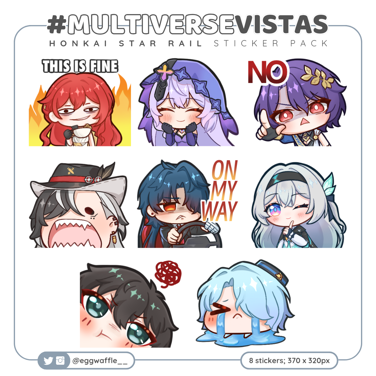 Multiverse Vistas | HSR Sticker Pack Entry (2) Honkai: Star Rail | HoYoLAB